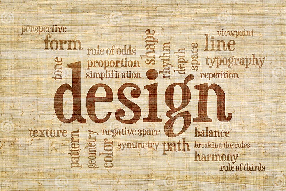 Design Elements and Rules Word Cloud Stock Image - Image of harmony ...