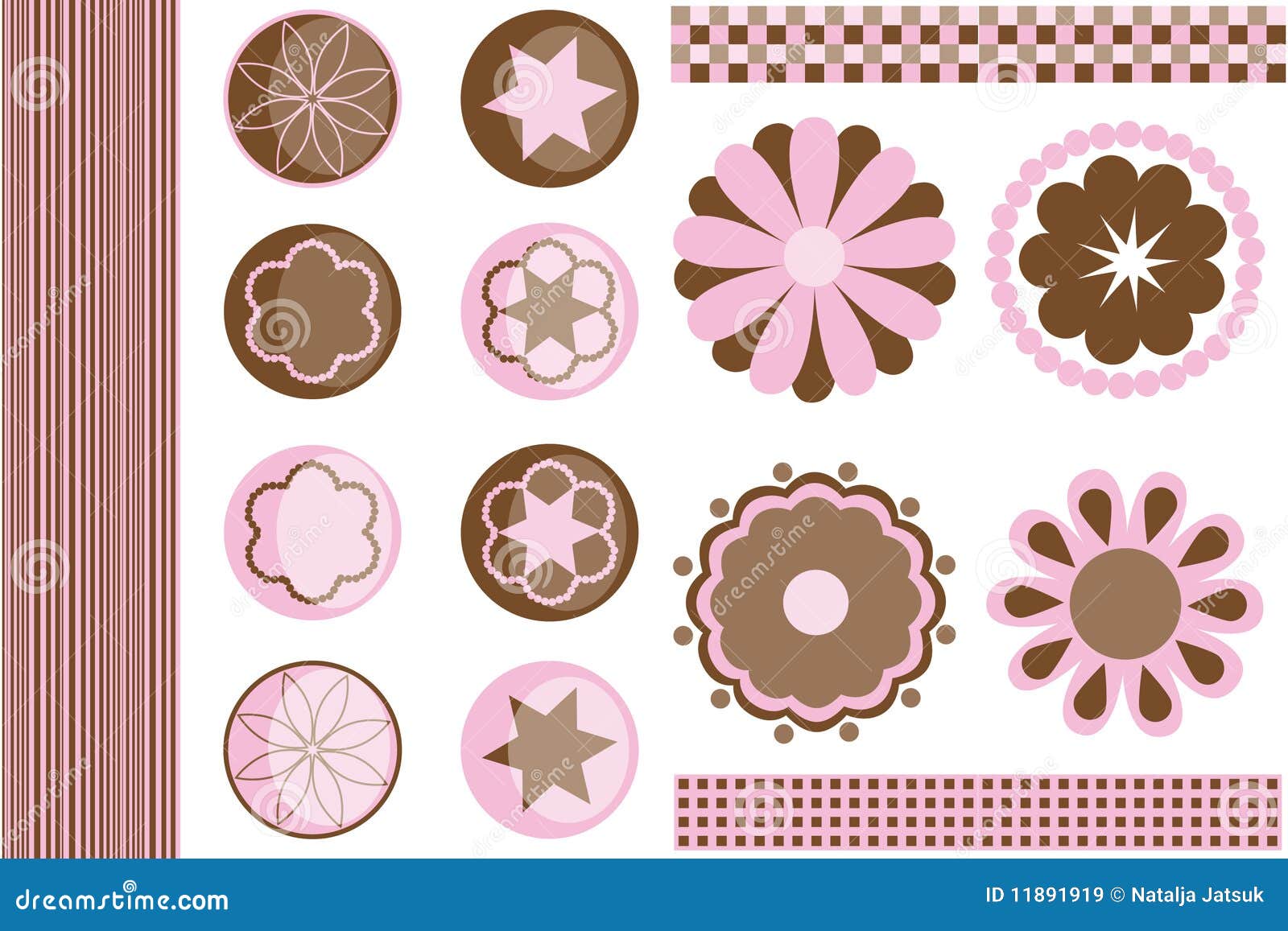 Design Elements for Scrapbook. Stock Vector - Illustration of retro ...