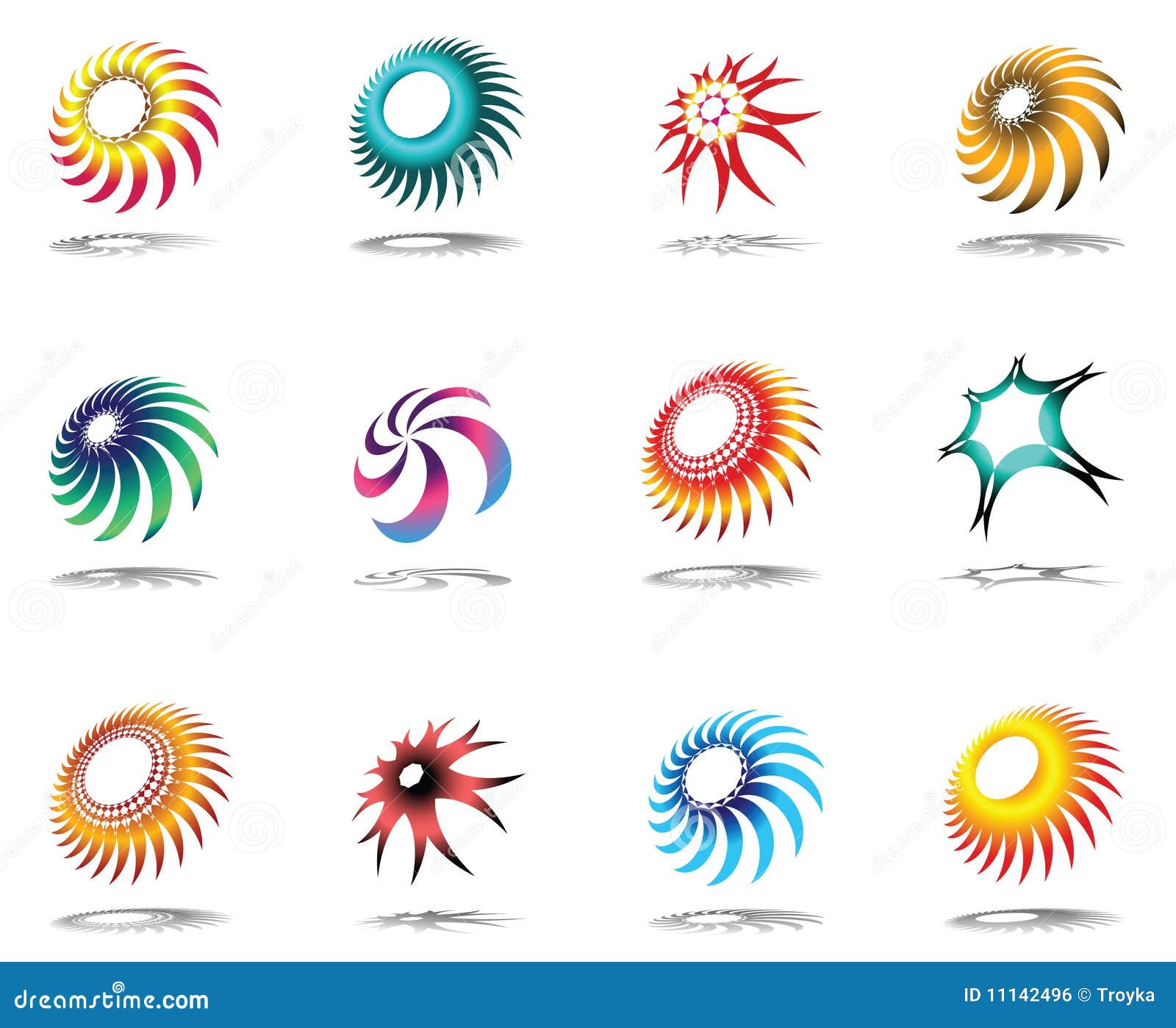 Design elements set. stock vector. Illustration of gradient - 11142496