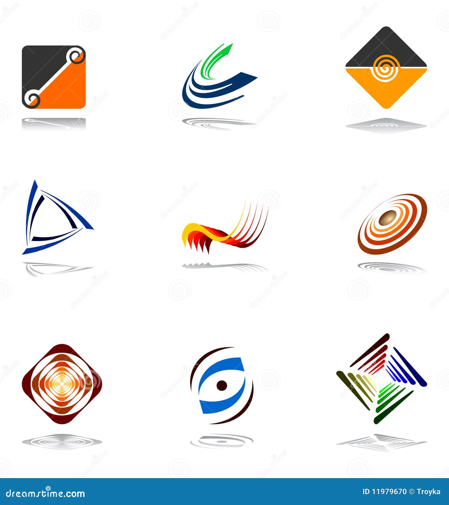 Design elements set. stock vector. Illustration of identity - 11979670