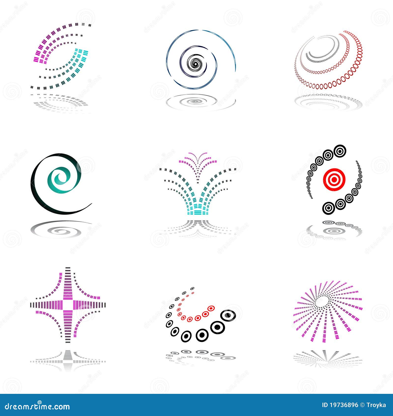 Design elements set. stock vector. Illustration of decorative - 19736896