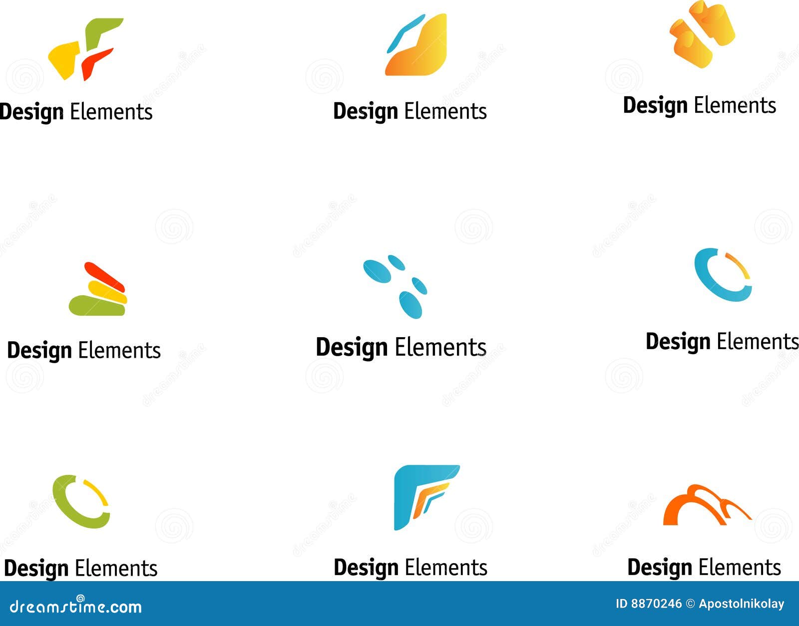 Design elements set stock vector. Illustration of chart - 8870246