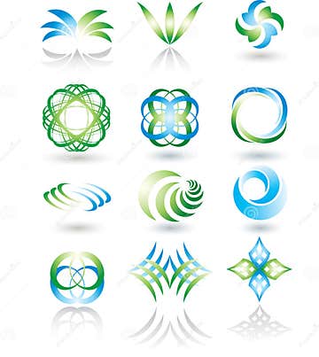Design elements set. stock vector. Illustration of circle - 9097933