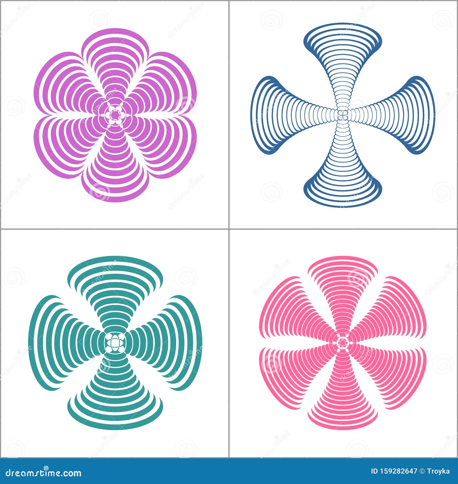 Design Elements Set. Abstract Color Icons Stock Vector - Illustration ...