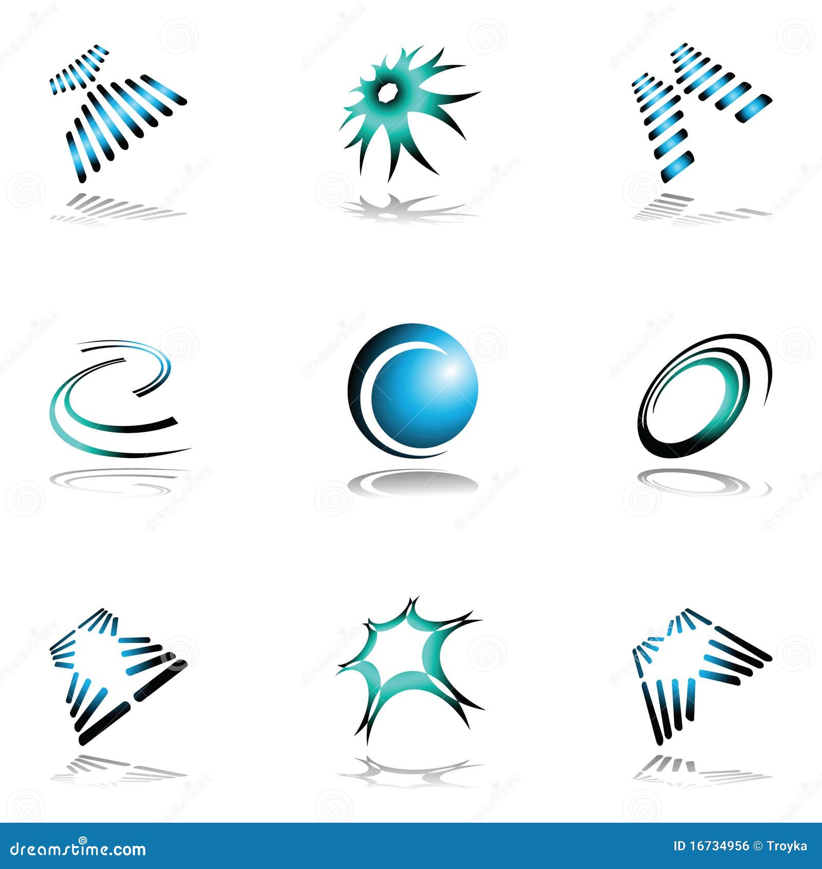 Design Elements Set. Abstract Icons Stock Vector - Illustration of ...