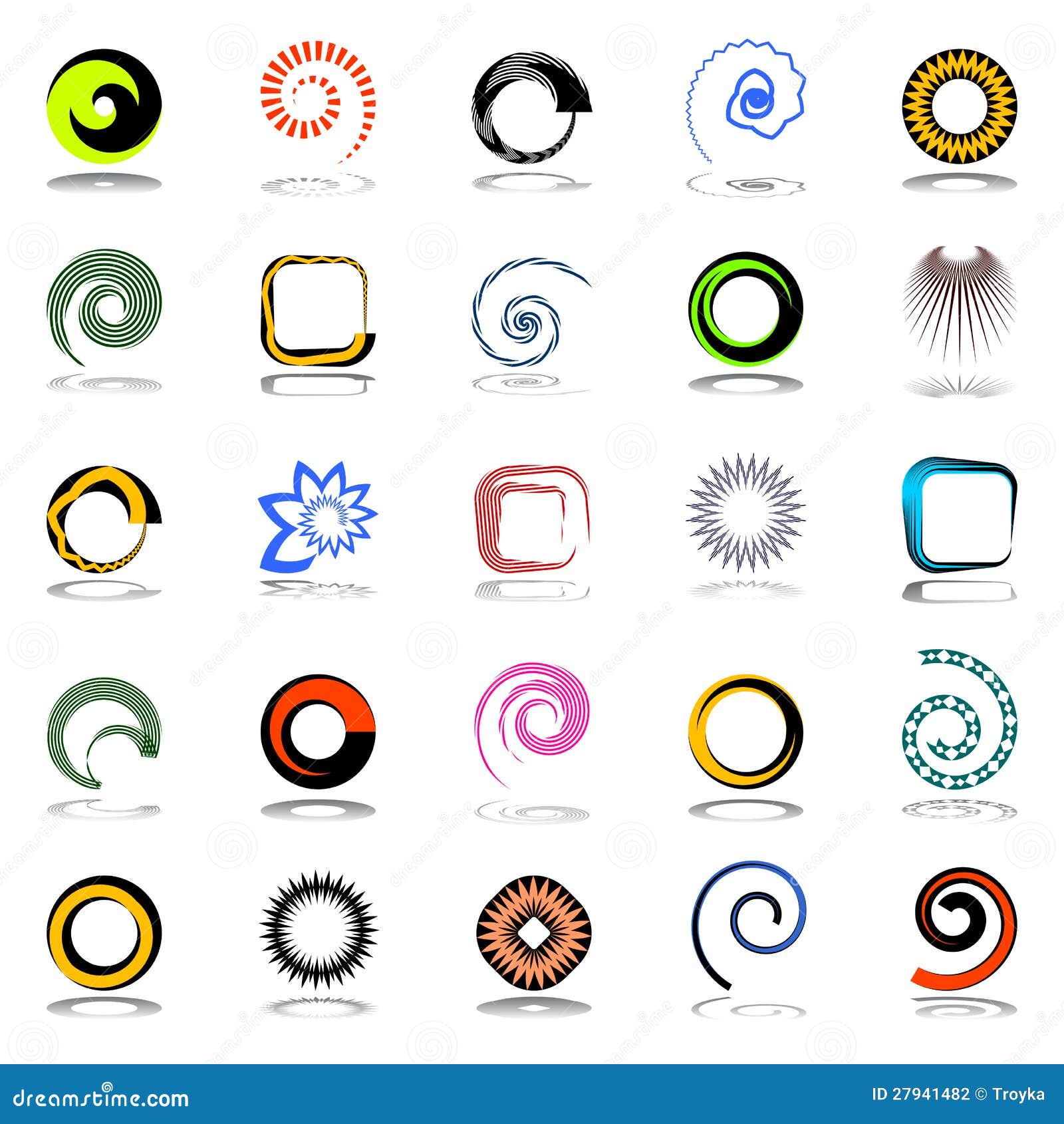 Design Elements Set. Abstract Icons Stock Vector - Illustration of ...