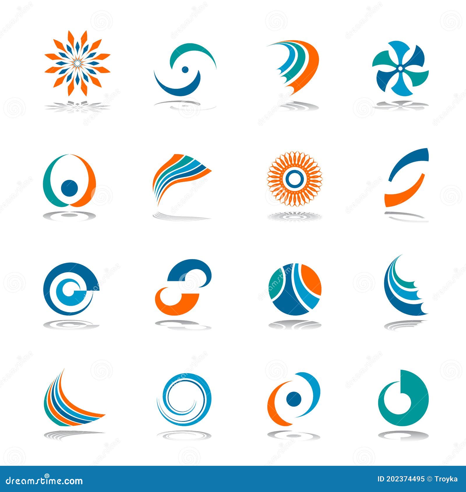 Design Elements Set. Abstract Icons Stock Vector - Illustration of ...