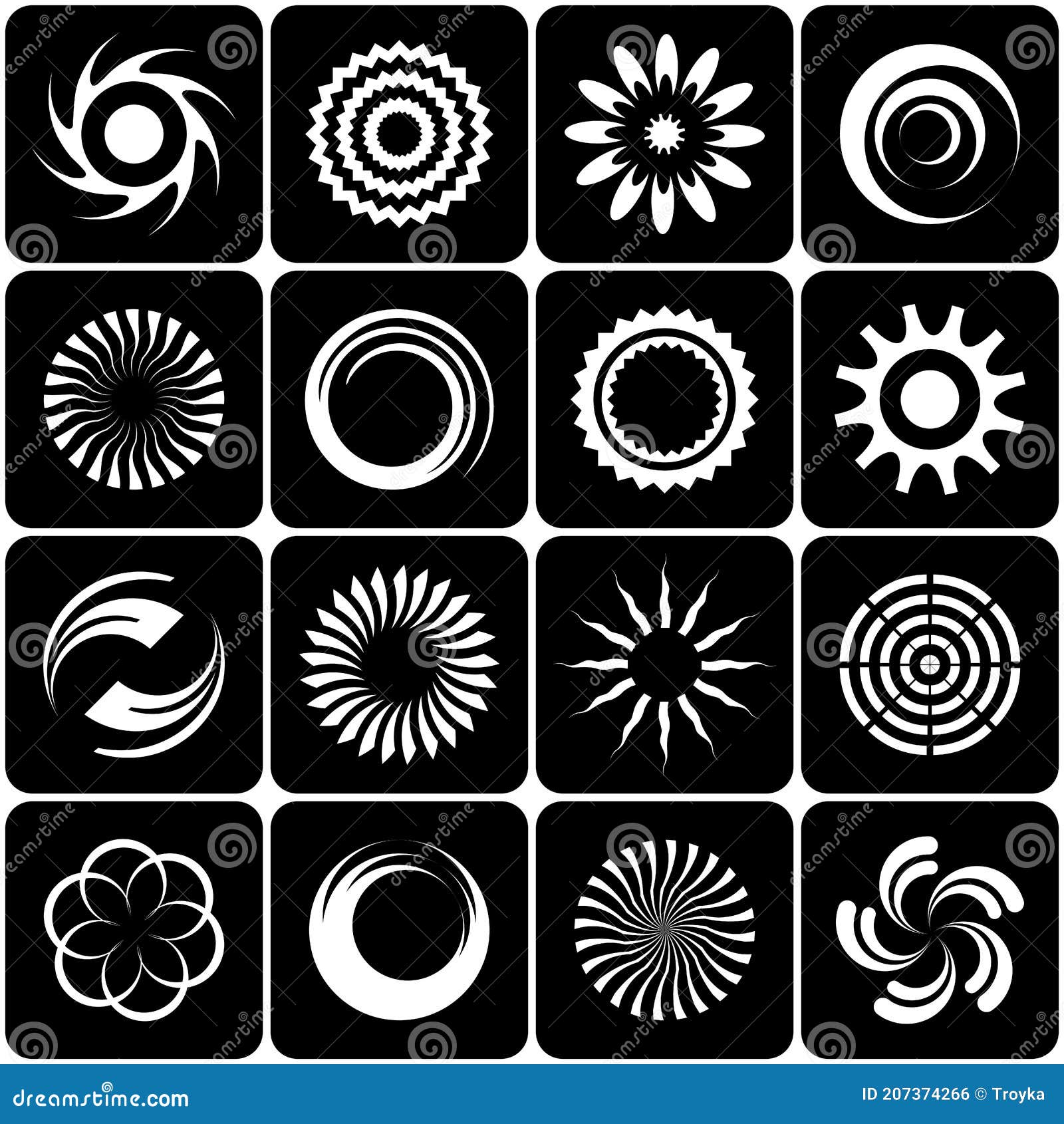 Design Elements Set. Abstract Icons Stock Vector - Illustration of ...