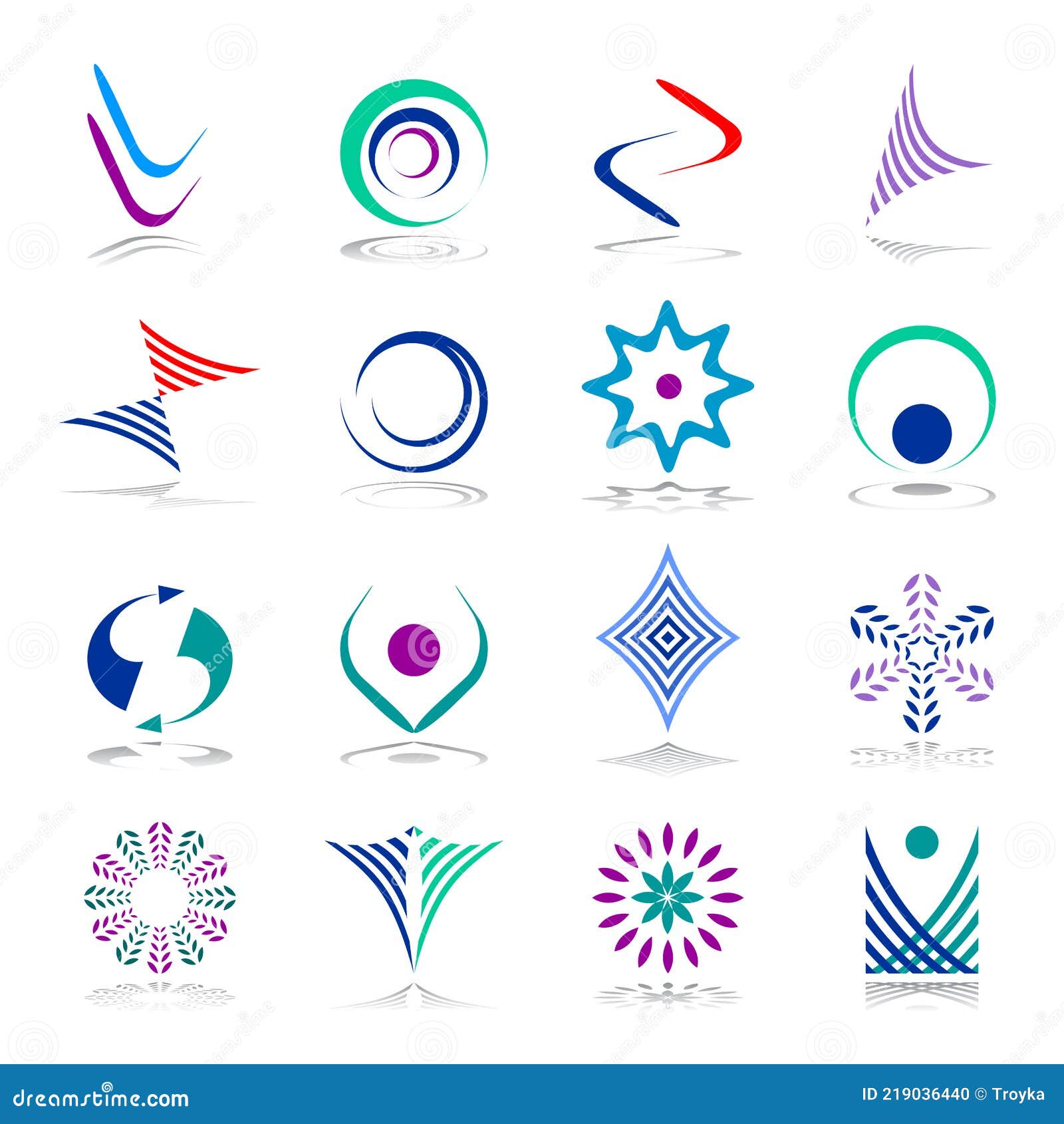 Design Elements Set. Abstract Icons. Vector Art Stock Vector ...