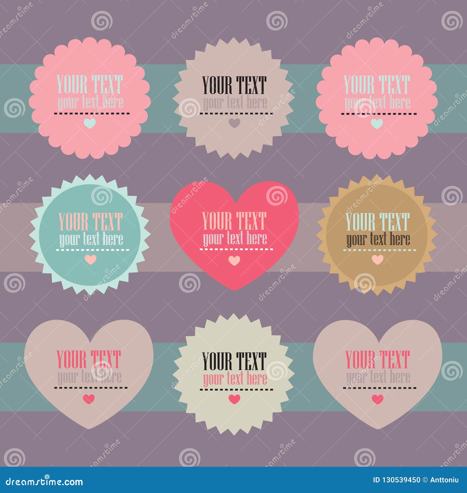 Design Elements Set. Beautiful Frames Stock Illustration - Illustration ...