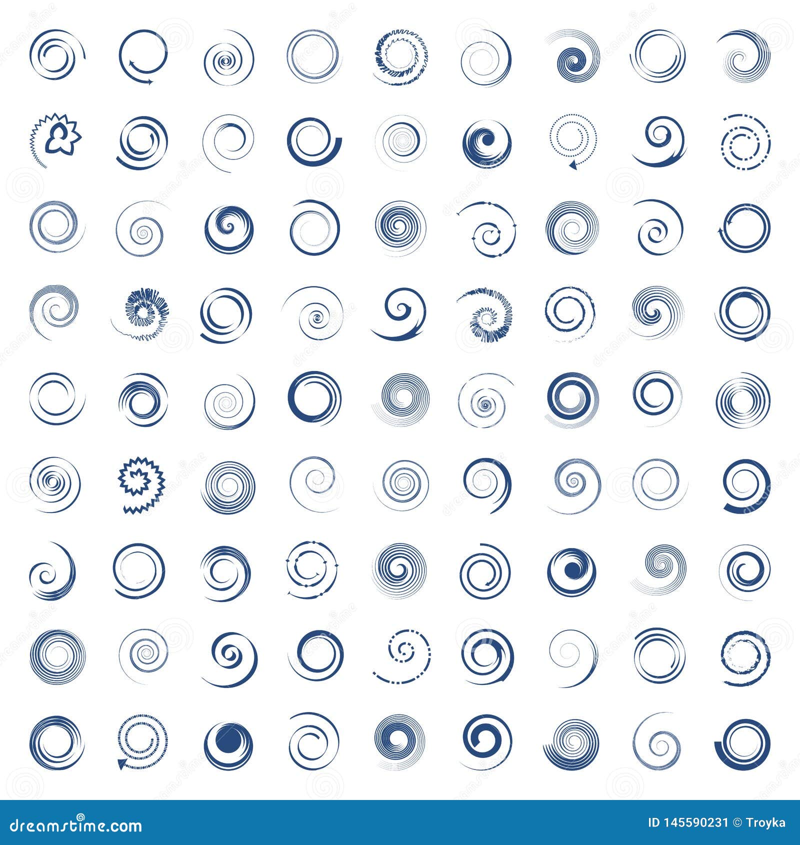 Dna Spiral Icons. Helix Human Technology Research Molecule And ...