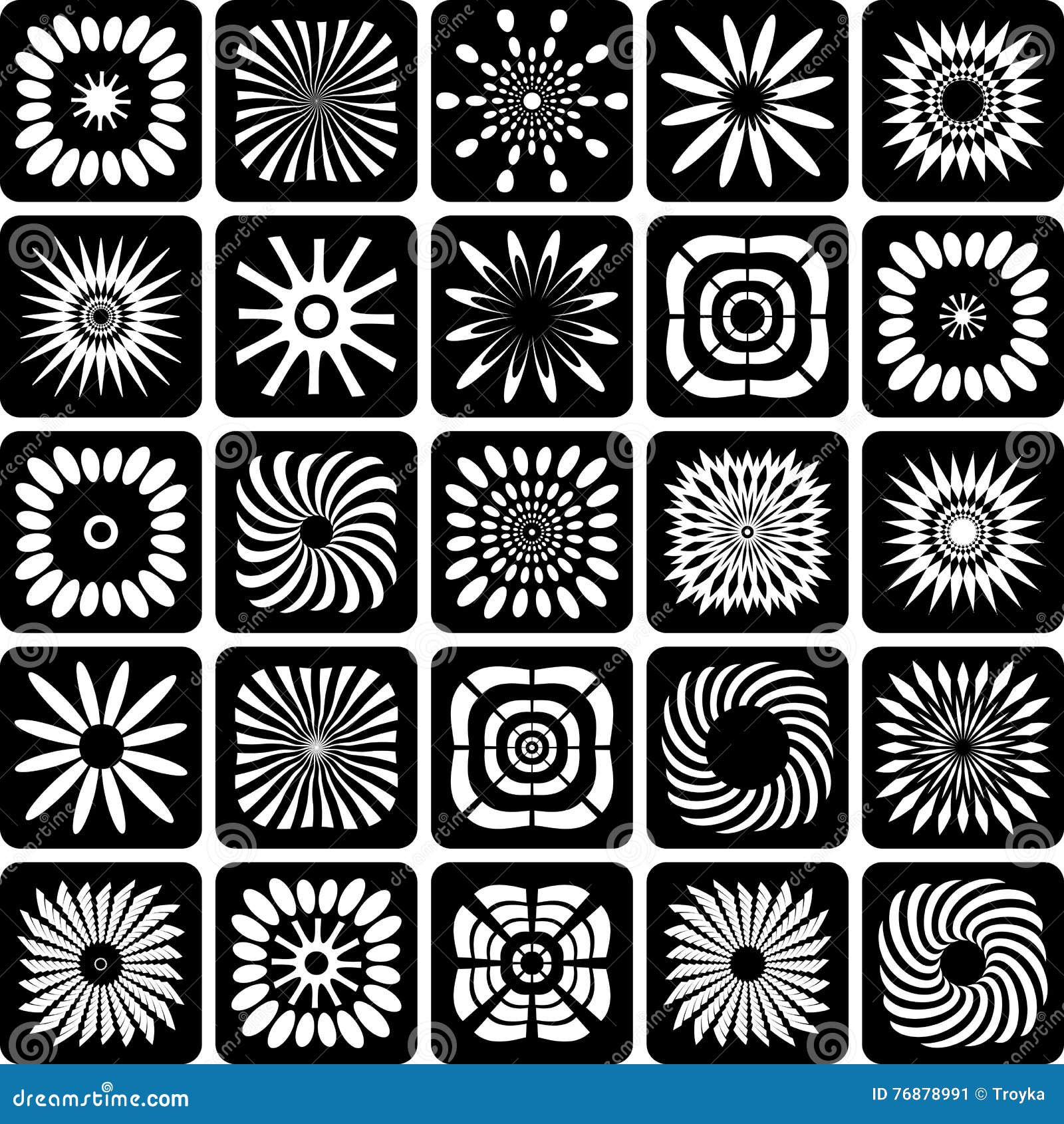 Design elements set. stock vector. Illustration of square - 76878991