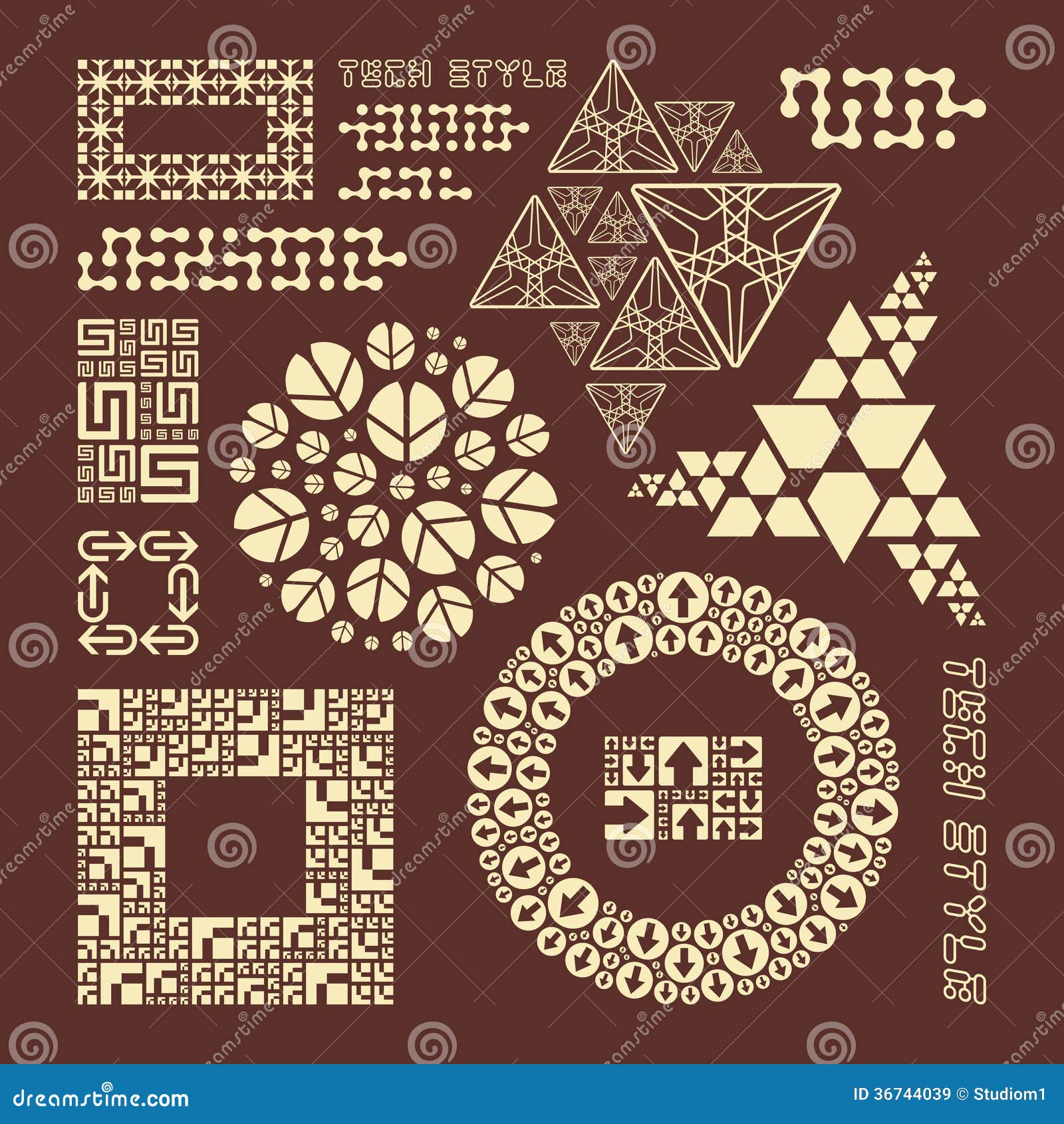 Design elements. stock vector. Illustration of graphic - 36744039