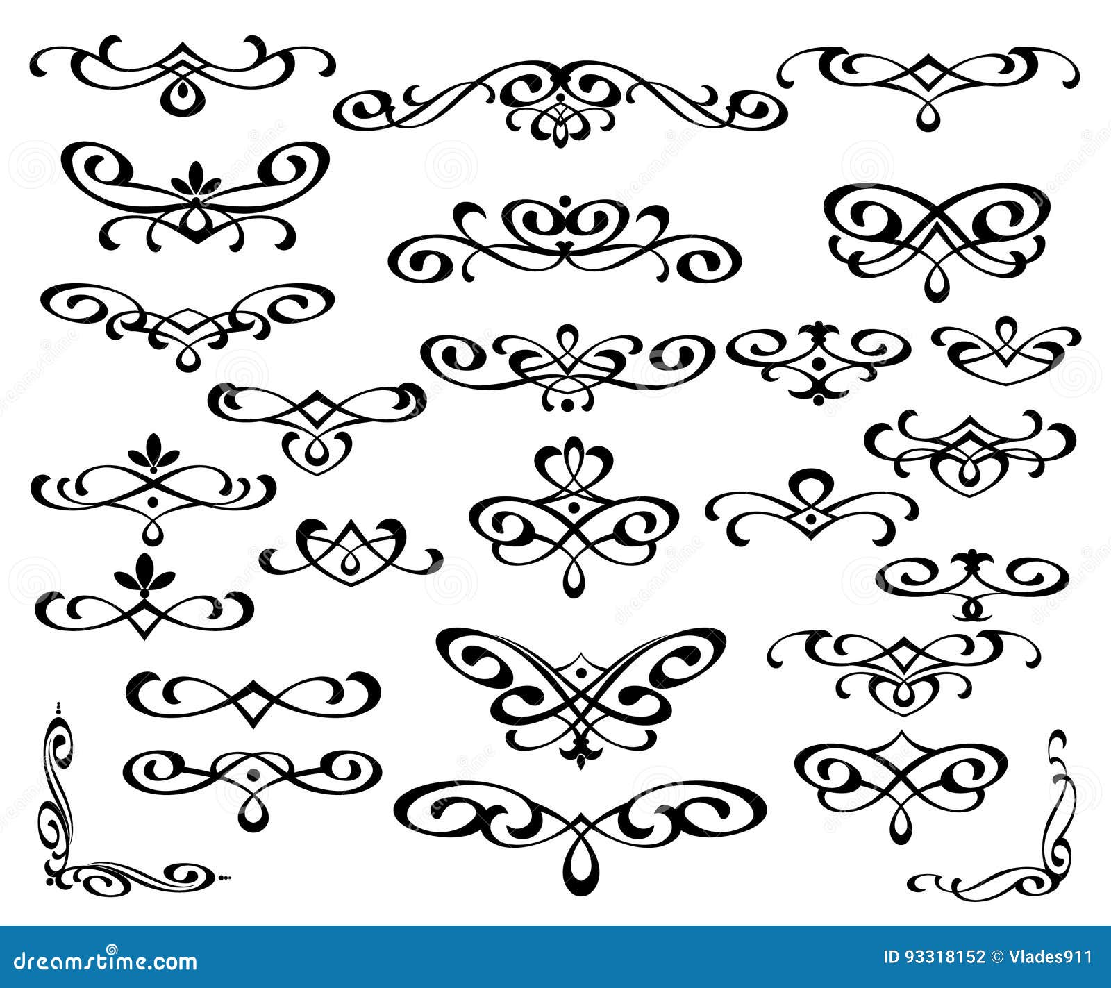 Design Elements.Vector Illustration .Vignettes Stock Vector ...