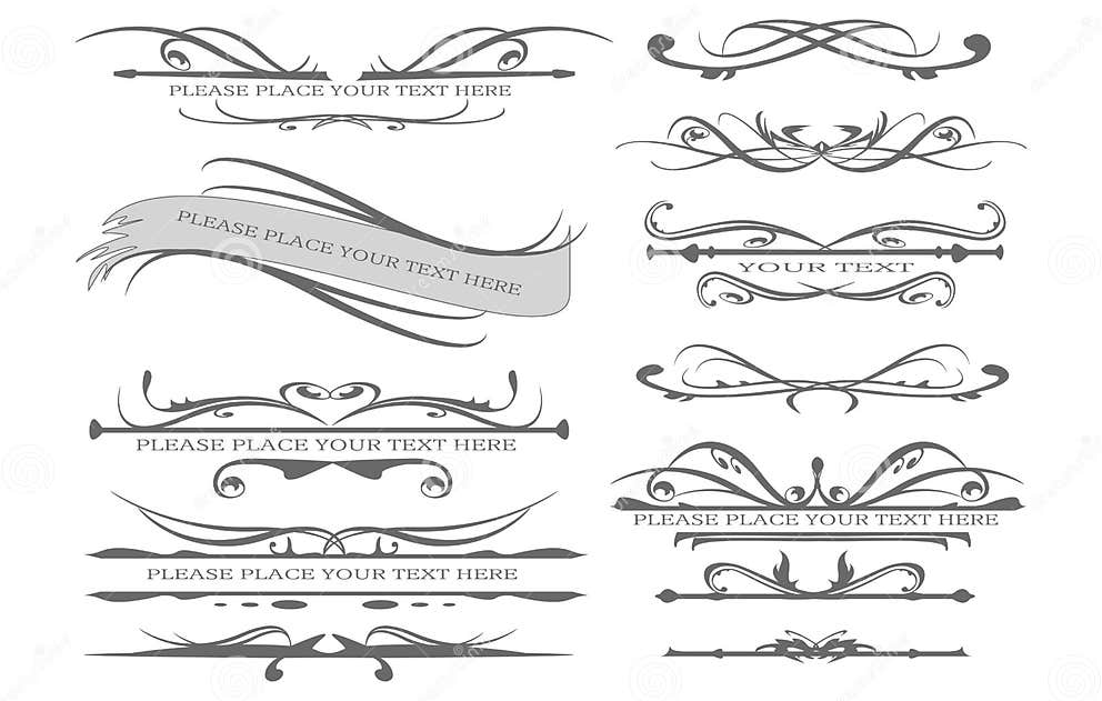 Design Elements for Web Page Stock Vector - Illustration of blank ...