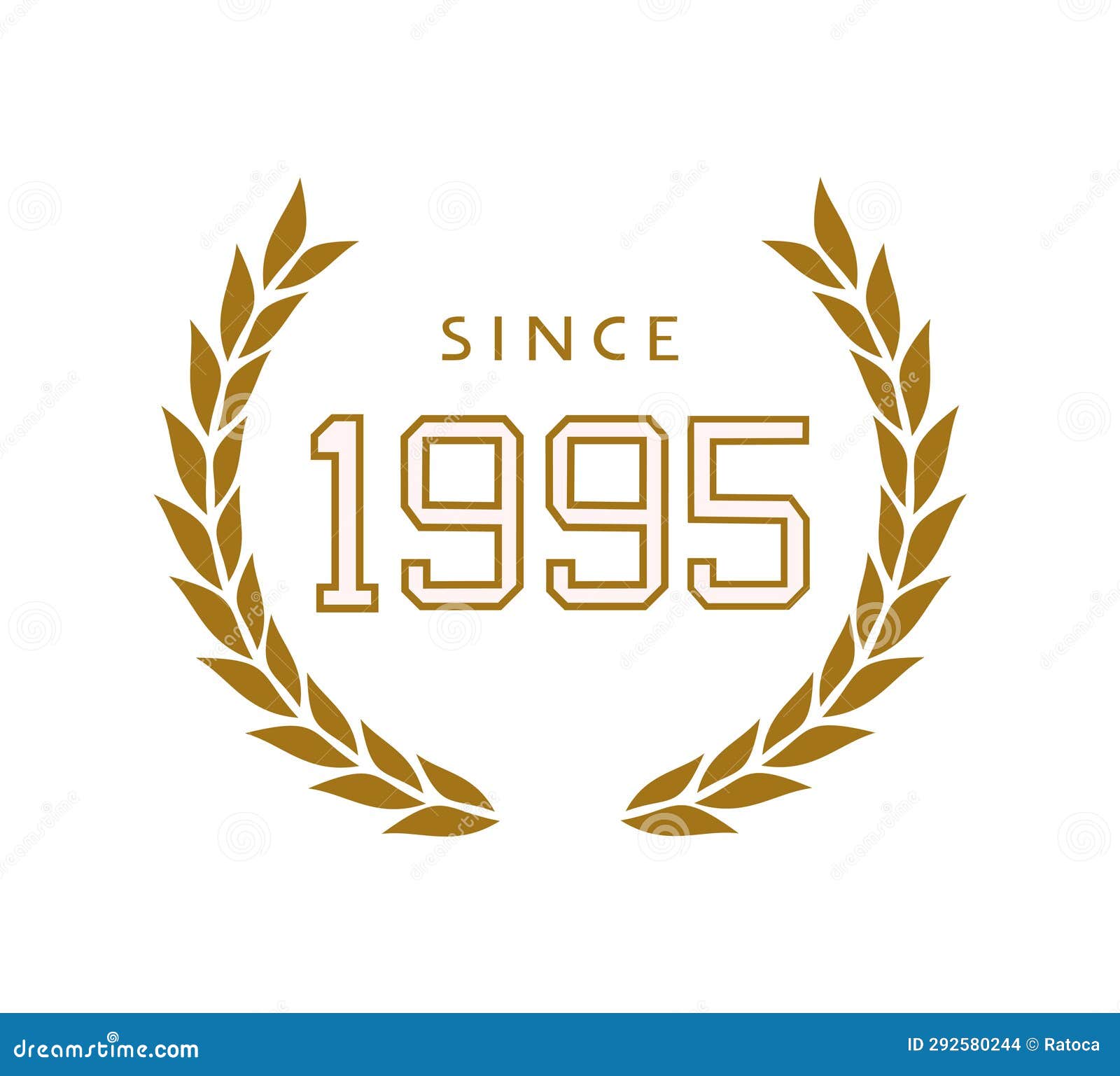 1995 Year College Font Vector Illustration | CartoonDealer.com #107160410