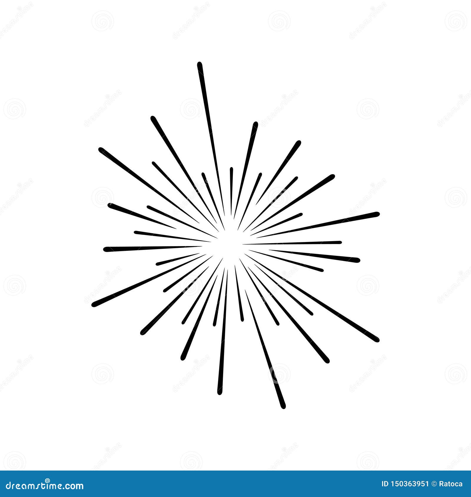 Design of Explotion Lines Illustration Stock Vector - Illustration of ...