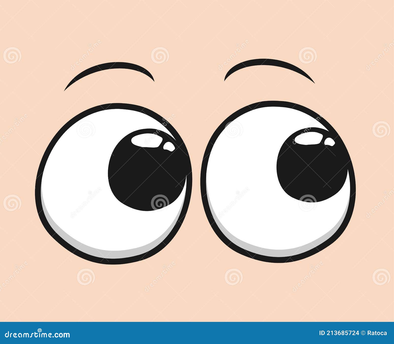 Design of Eyes Looking Draw Stock Vector - Illustration of face, white ...