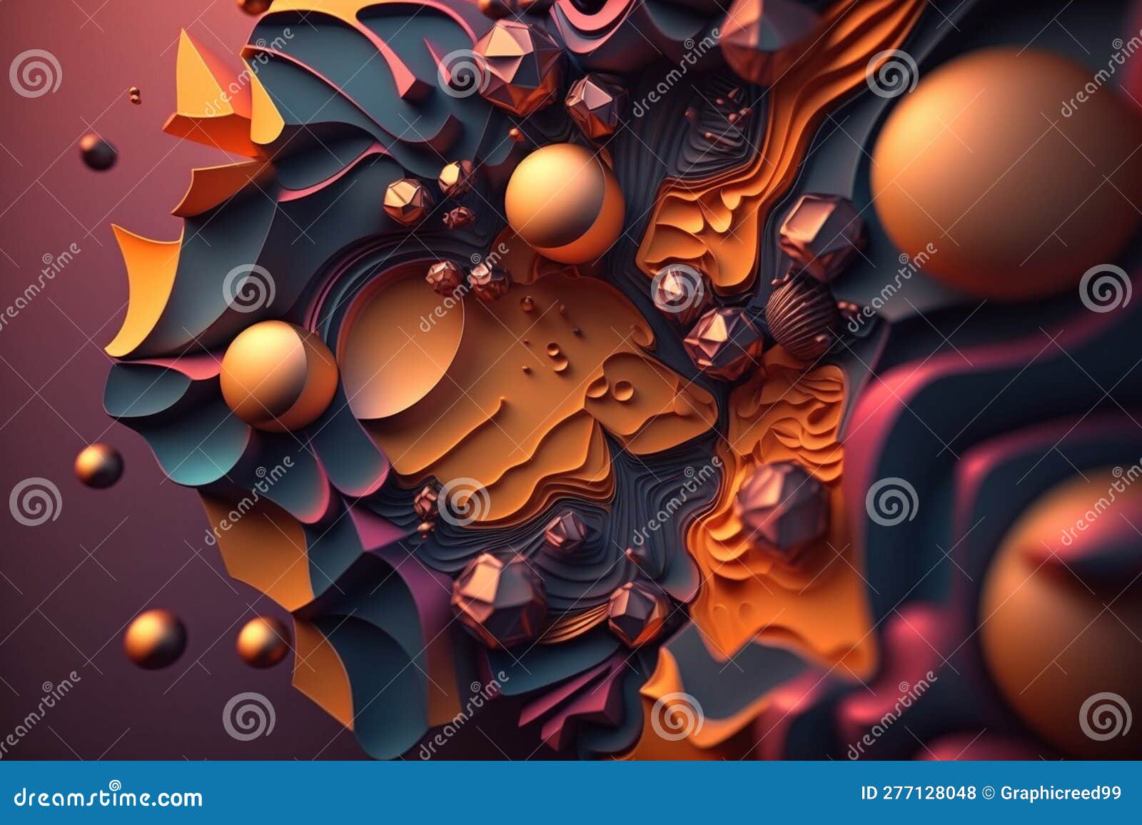 Ai Generative Abstract 3d Modern and Creative Mixed Line and Shape and ...