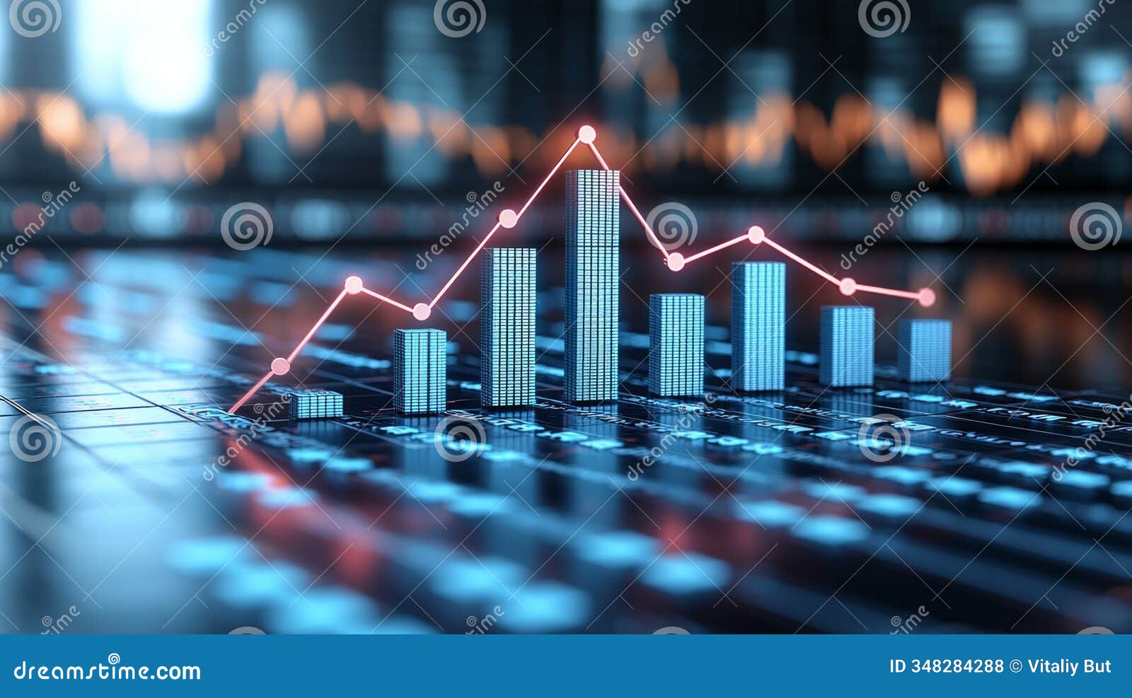 Design Features Soft and Elegant Progress Graph Pastel Blue Arrow ...