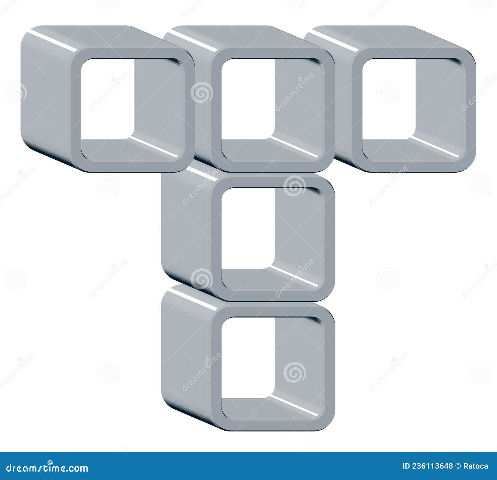 Design of Figure Made with Cubes Stock Vector - Illustration of white ...