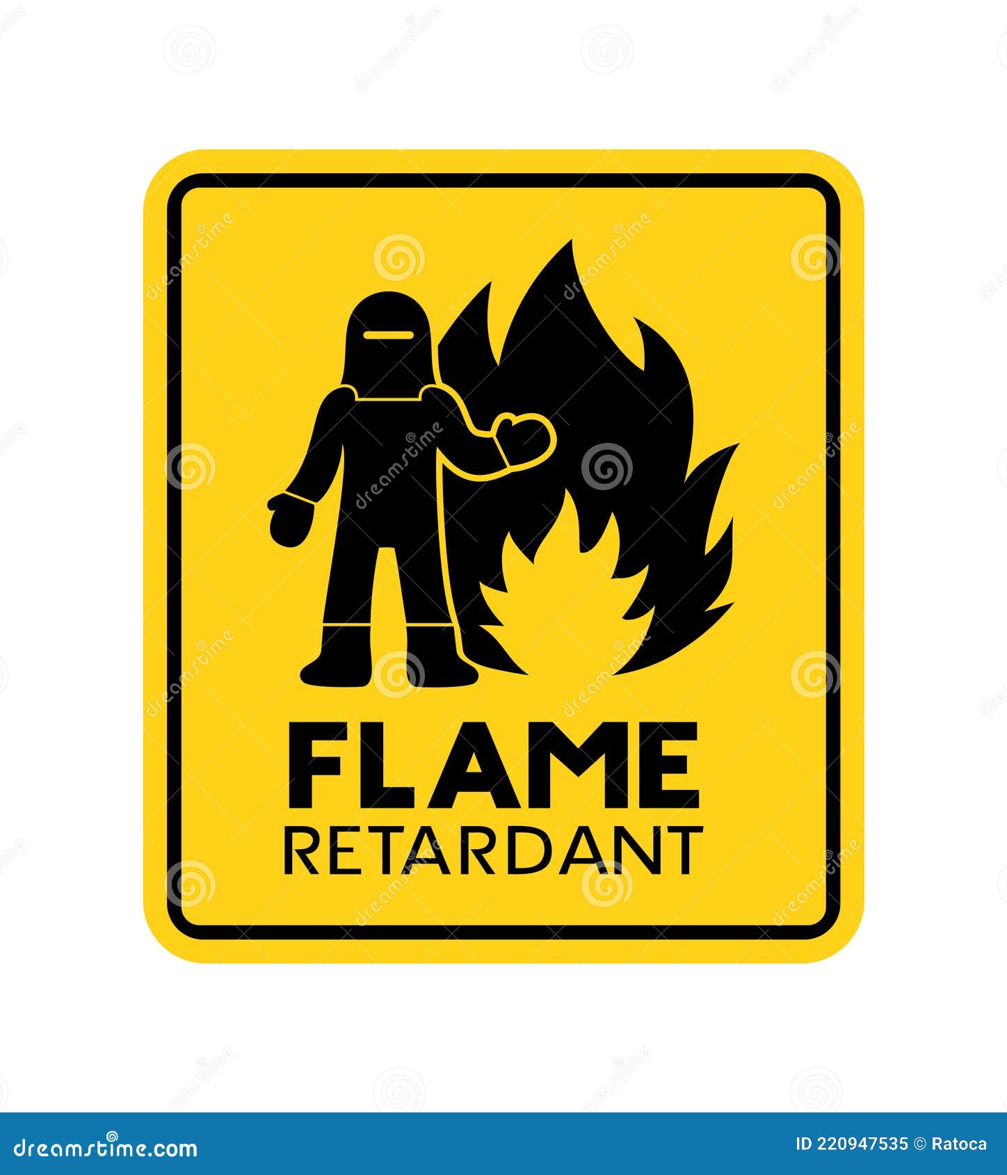 Design of Fire Protection Suit Stock Vector - Illustration of danger ...