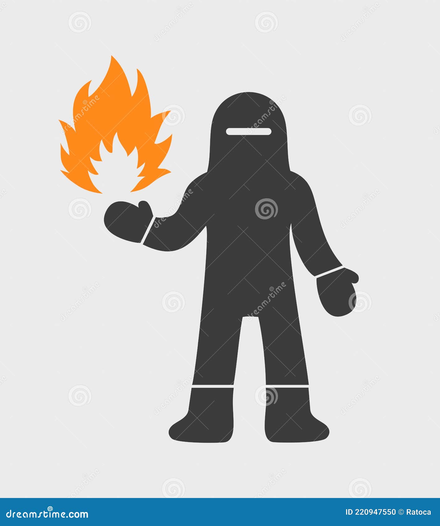 Design of Fire Protection Suit Stock Vector - Illustration of emergency ...