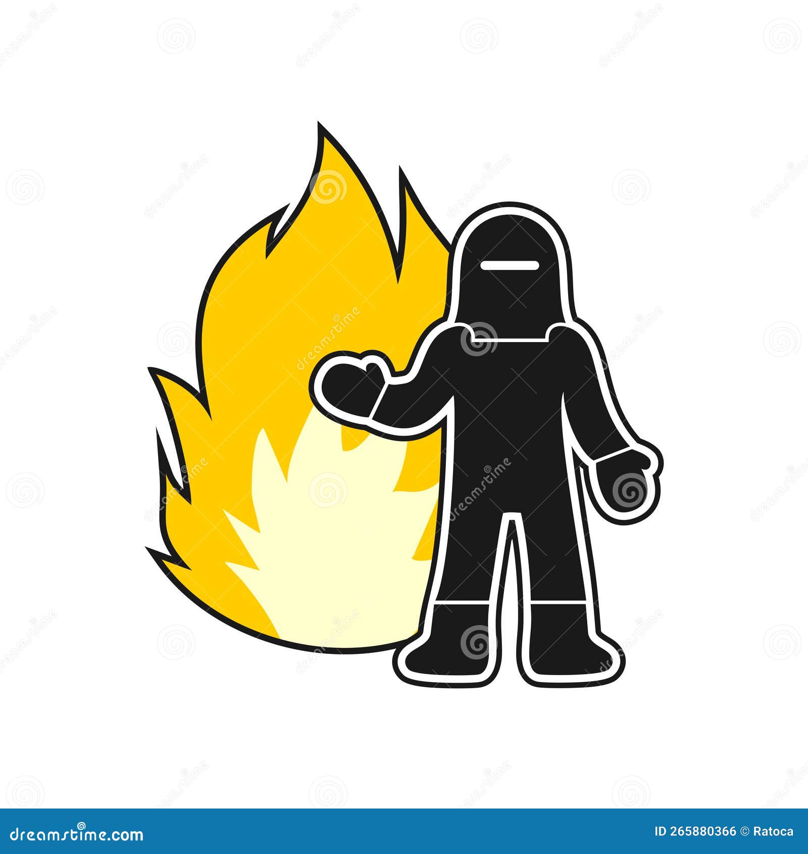 Design of Fire Protection Suit Stock Vector - Illustration of fire ...