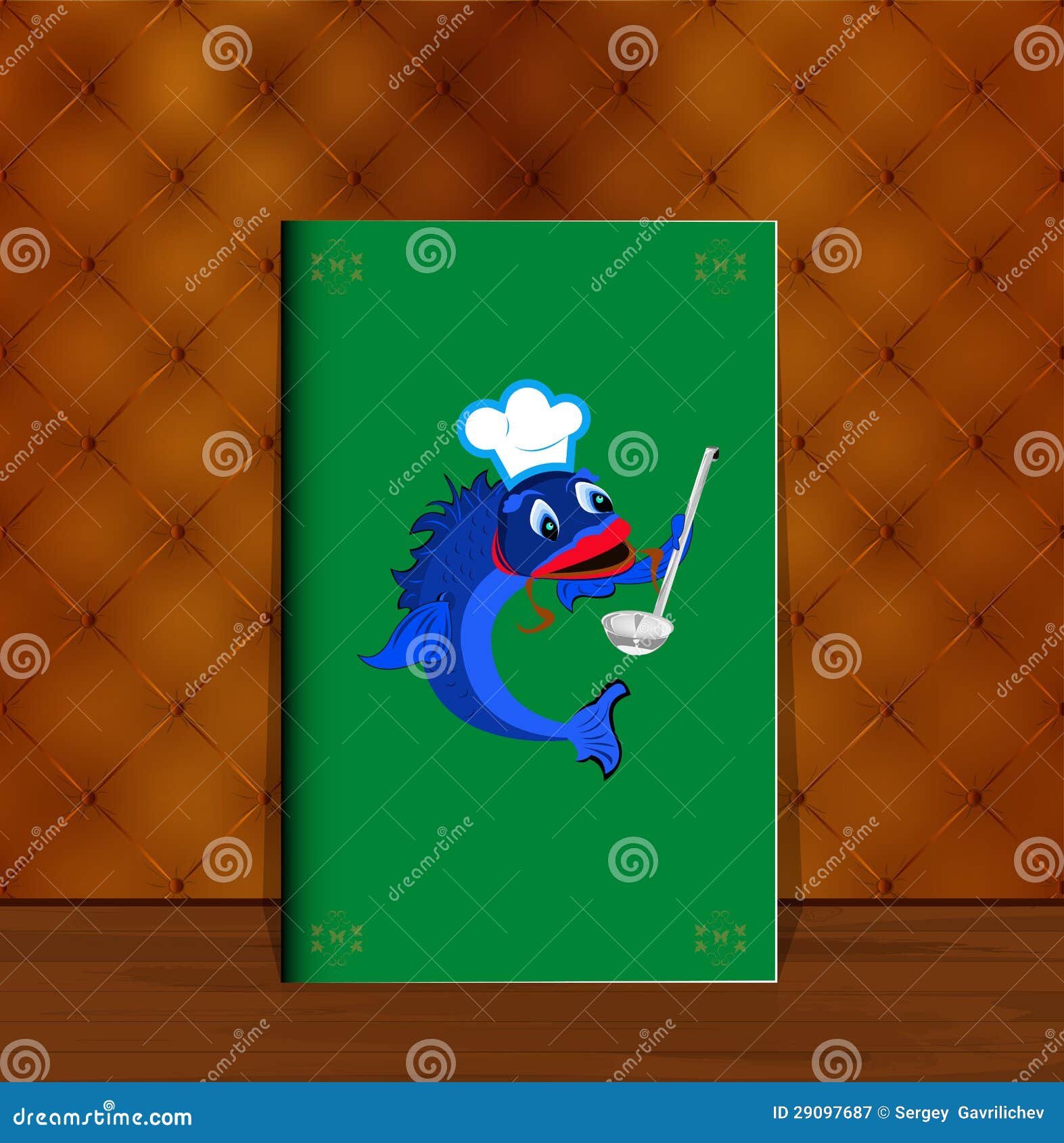 Design fish menu stock vector. Illustration of bistro - 29097687