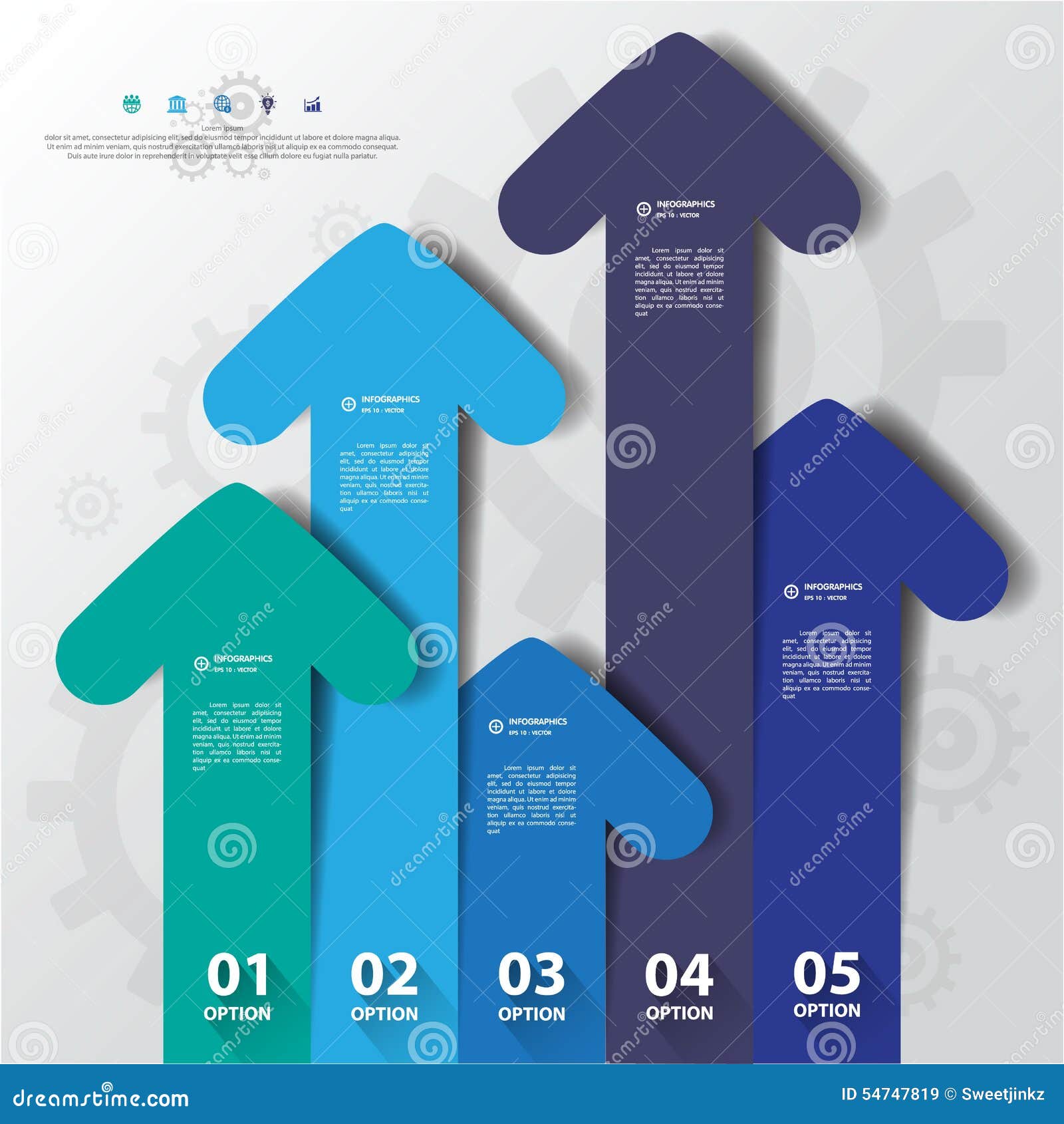 Design Flat Shadow Arrow Banners /graphic or Website .Vector/EPS10 ...