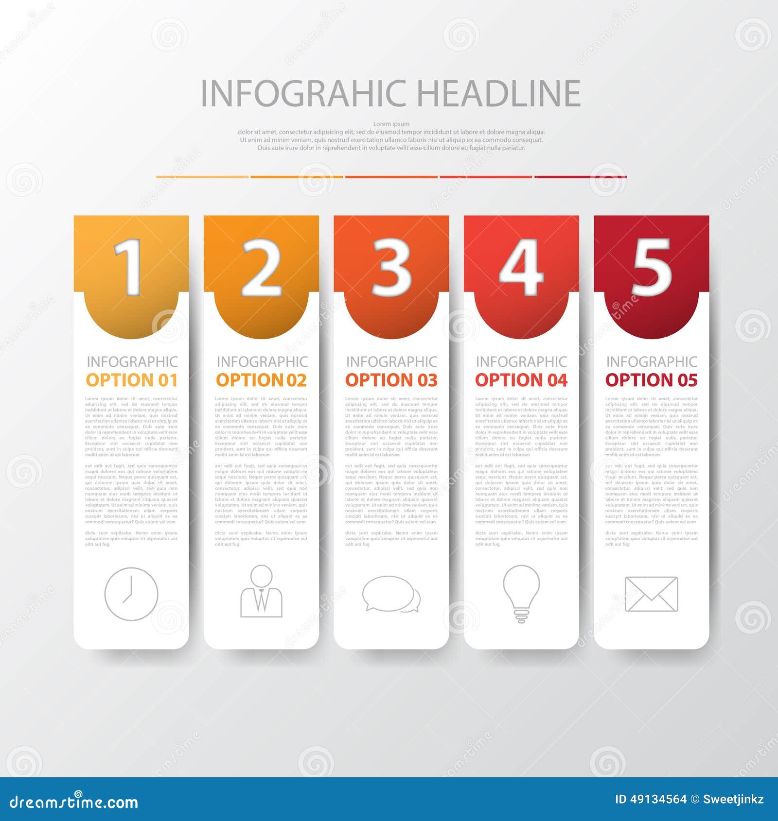 Design Flat Shadow Step Number Banners /graphic or Website .Vector ...