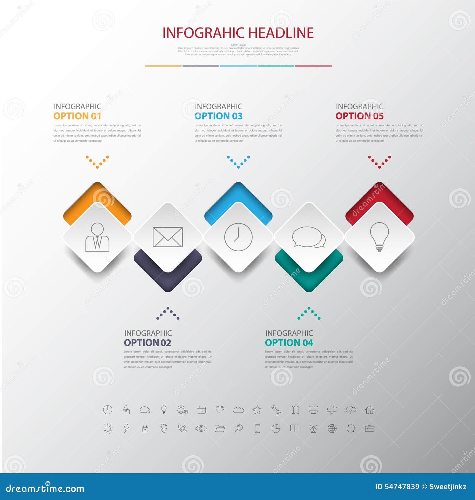 Design Flat Template Banners /graphic or Website with Simple Lin Stock ...