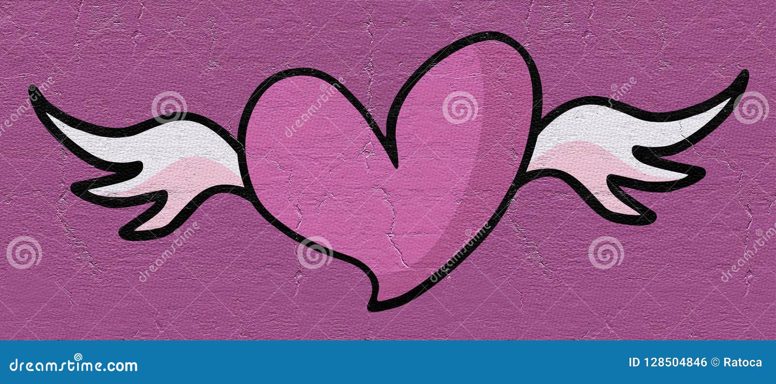 Fly heart stock illustration. Illustration of abstract - 128504846