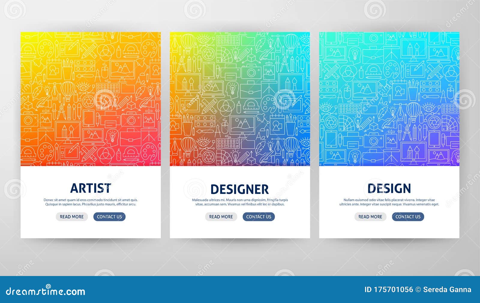 Design Flyer Concepts stock vector. Illustration of digital - 175701056