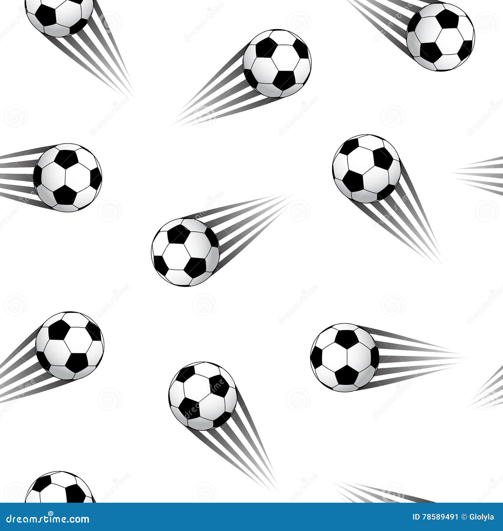 Design Football Seamless Pattern. Stock Vector - Illustration of scroll ...