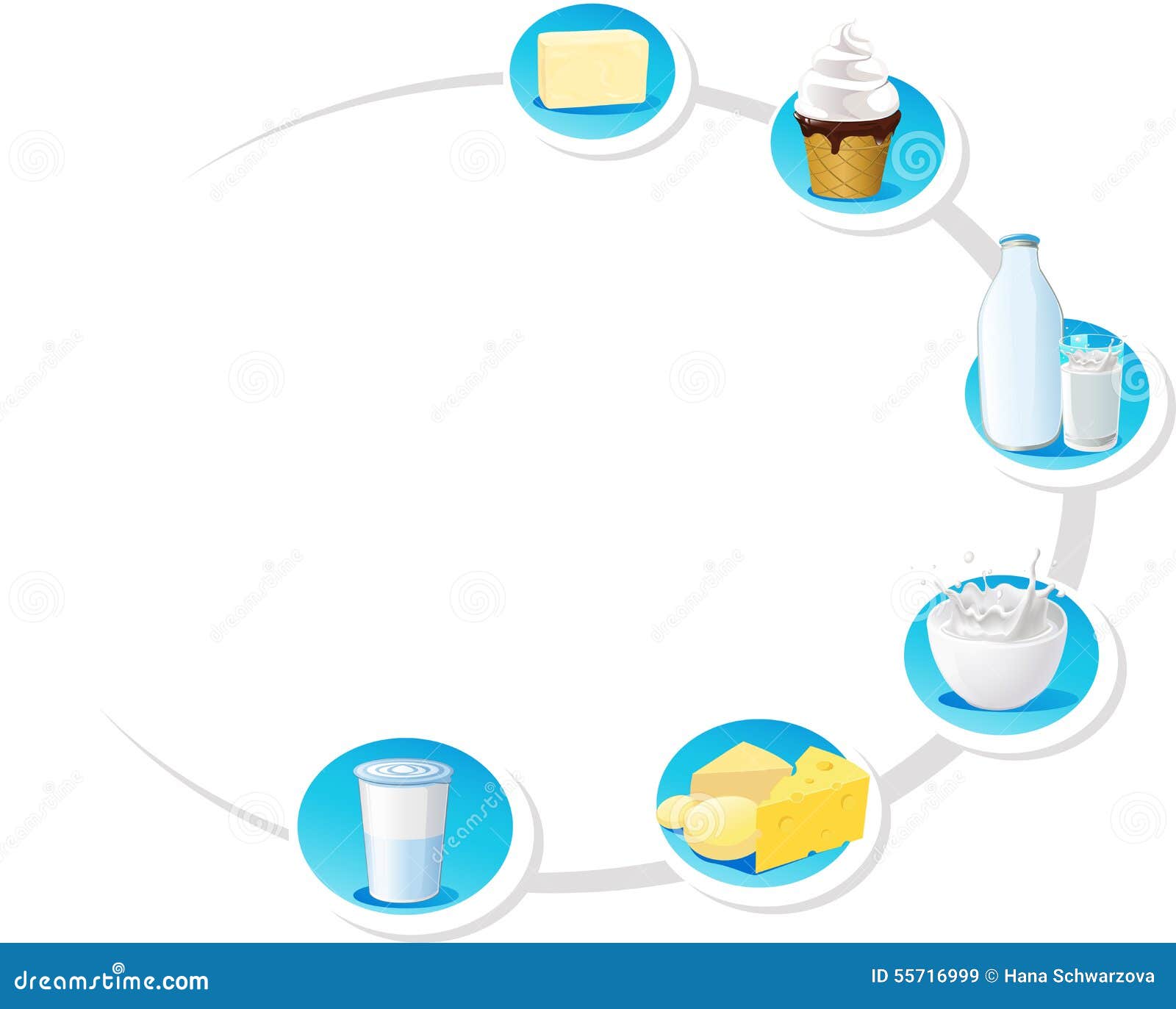 Design Frame with Dairy Products - Vector Stock Vector - Illustration ...