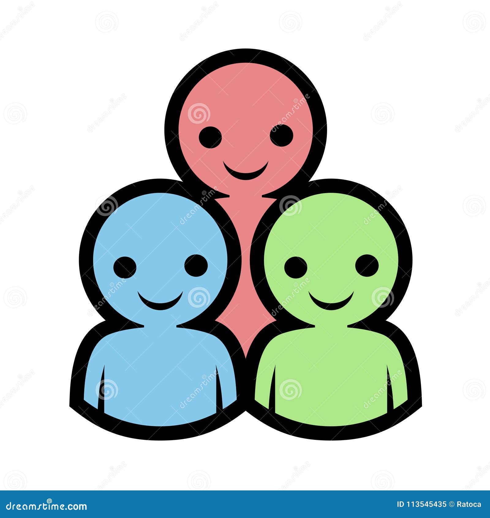 Design of friends icon stock vector. Illustration of vector - 113545435