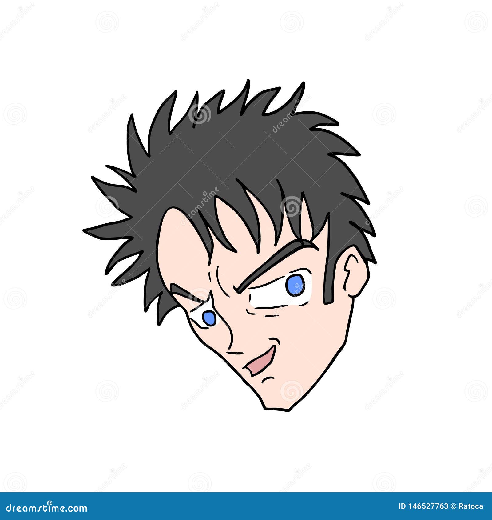 Design of Funny Cartoon Face Draw Stock Vector - Illustration of vector ...