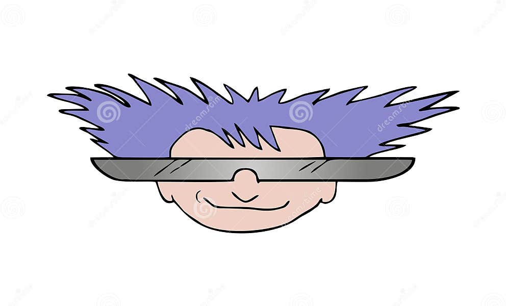 Design of Funny Horizontal Face Draw Stock Vector - Illustration of ...