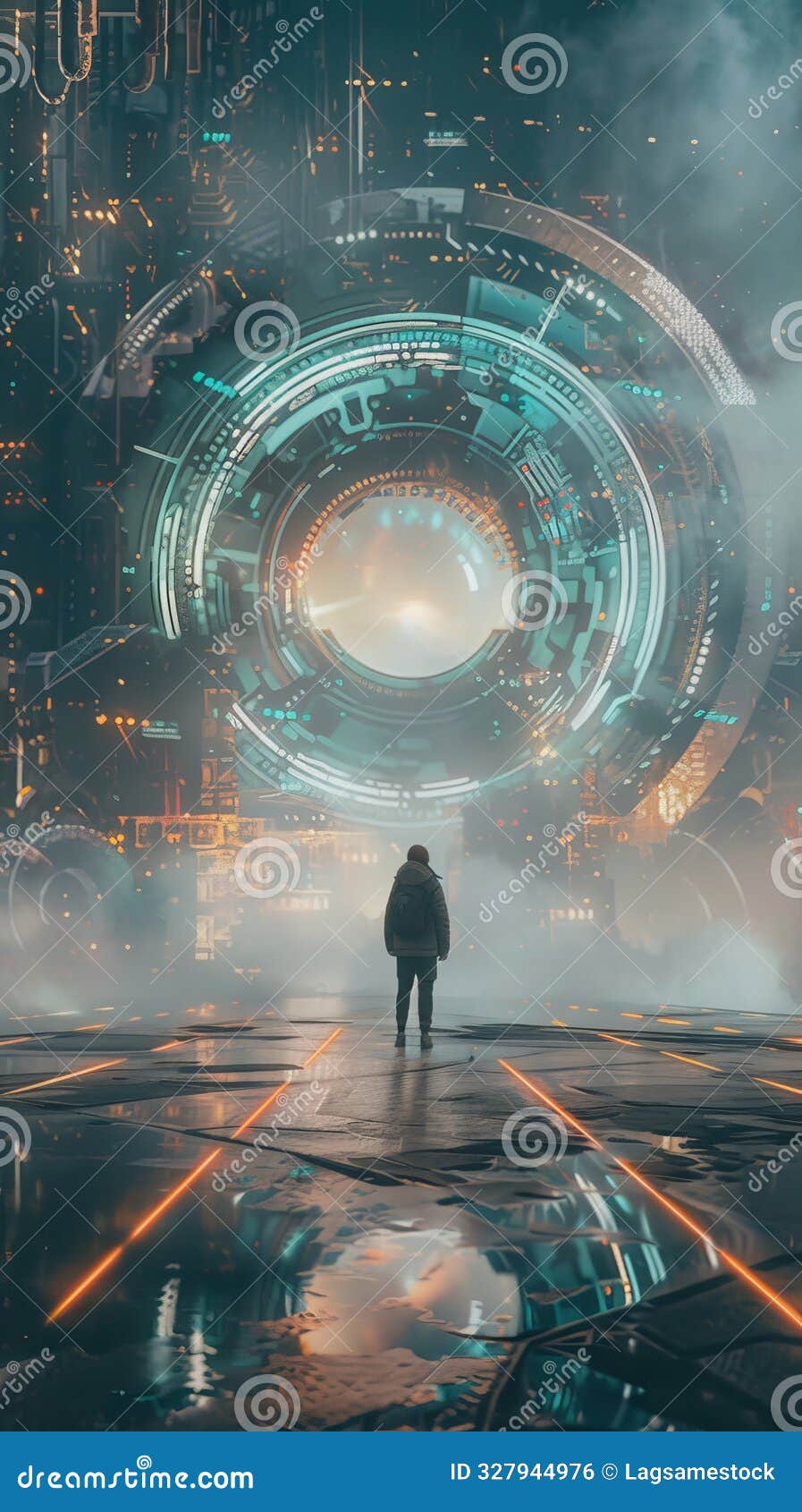 Design a Futuristic Artwork that Represents the Integration of ...