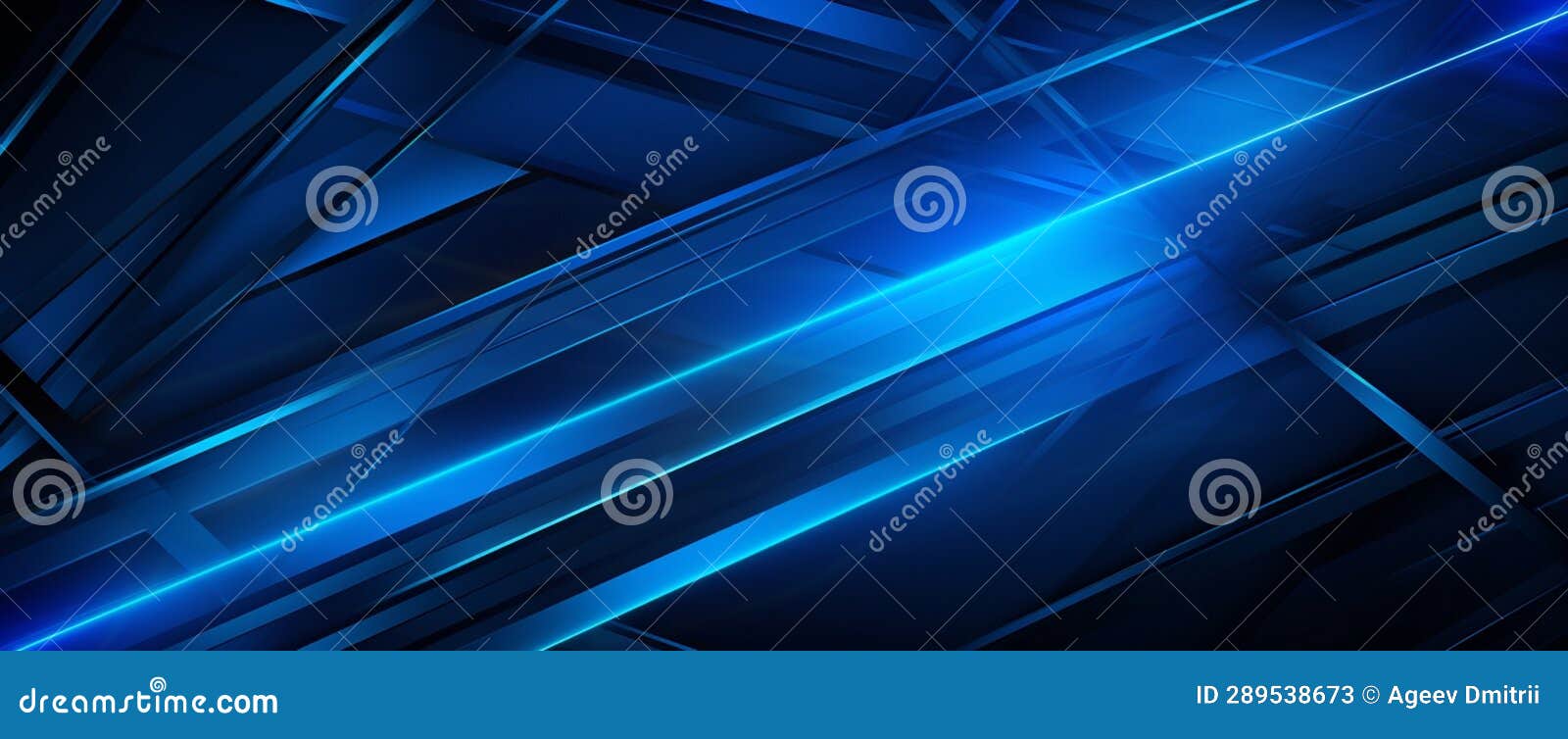 Design Futuristic Bright Blue Abstract Background Light Stock ...