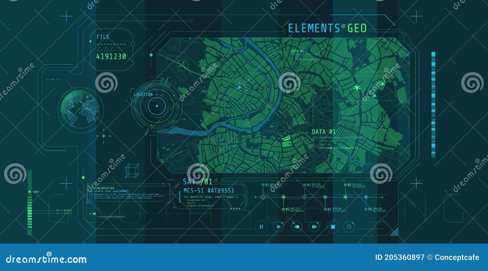 Futuristic Cad Software Interface Royalty-Free Stock Photography ...