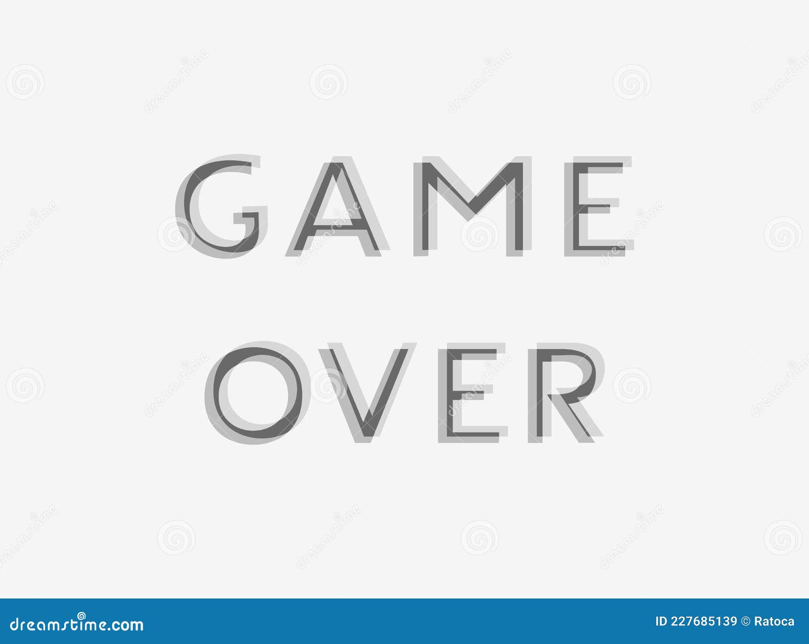 Design of Game Over Message Stock Vector - Illustration of console ...
