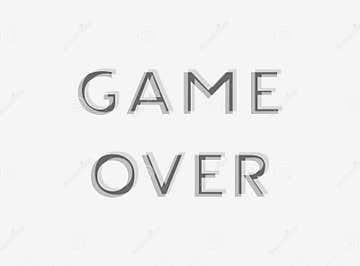 Design of Game Over Message Stock Vector - Illustration of console ...