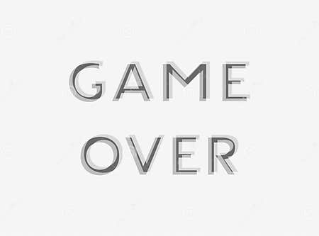 Design of Game Over Message Stock Vector - Illustration of console ...