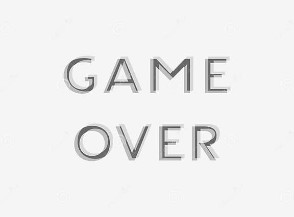 Design of Game Over Message Stock Vector - Illustration of console ...