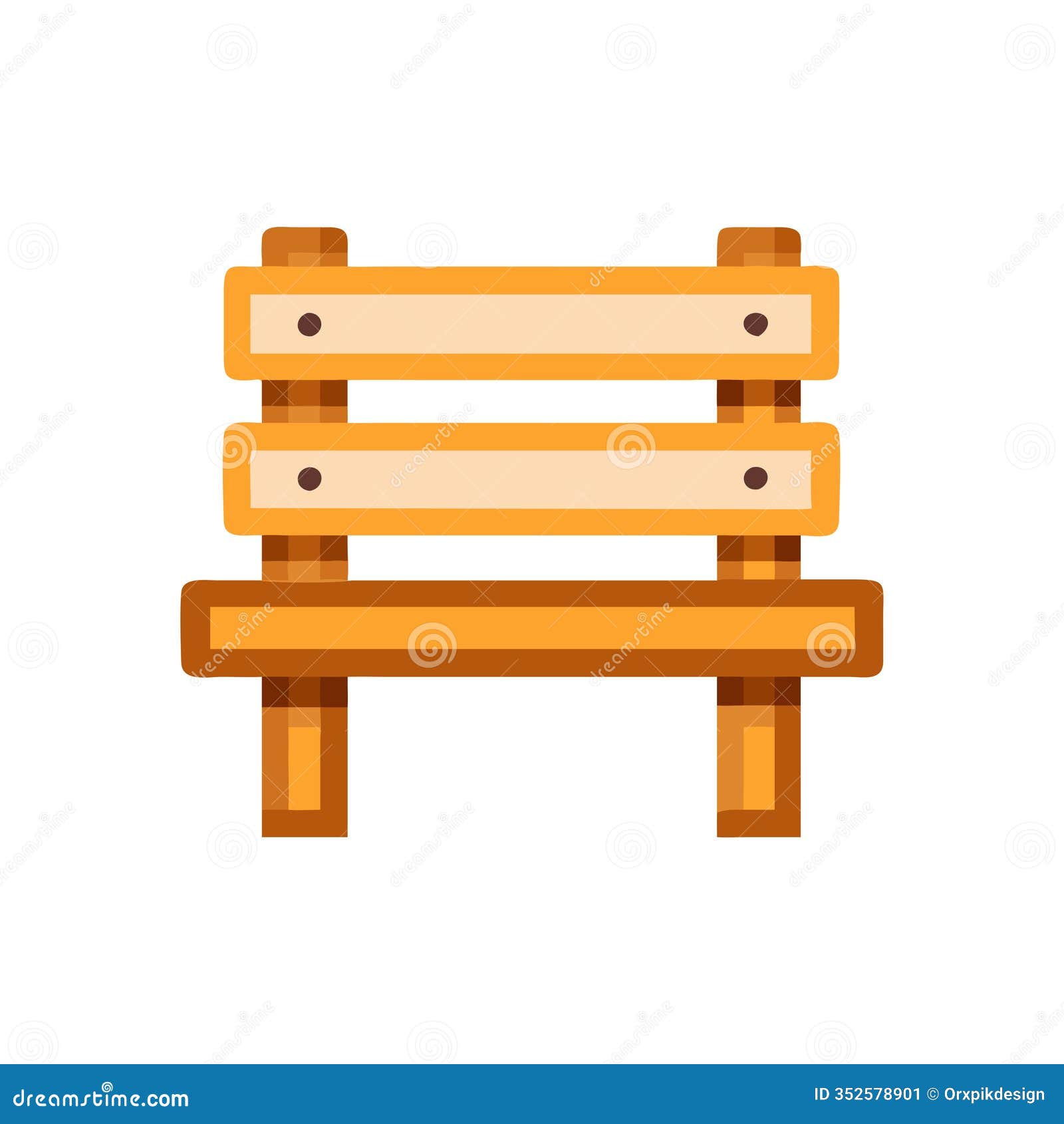 Garden Bench Icon Set Design Stock Illustration - Illustration of ...