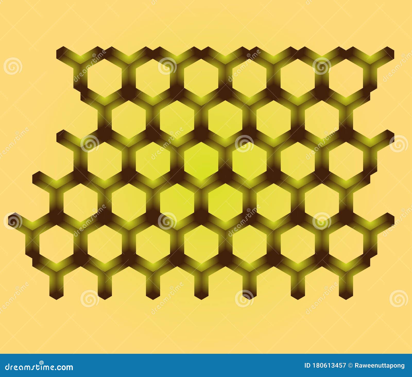 Honeycomb Frame Template. White Plastic Border On A Transparent ...