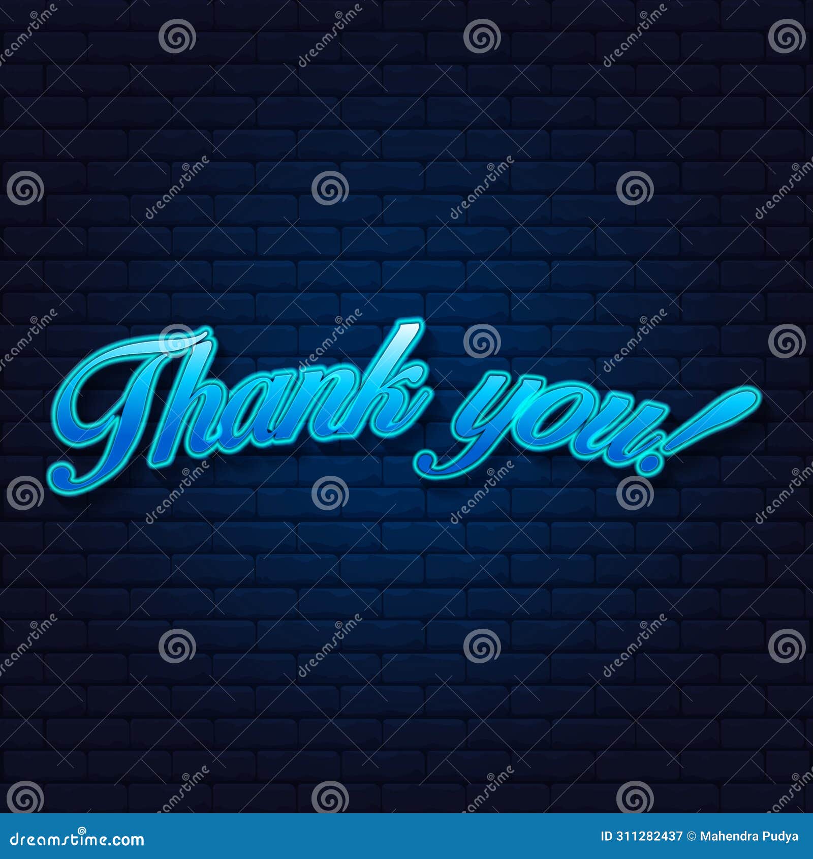 Glow Lettering Neon with Blue Color Stock Vector - Illustration of ...