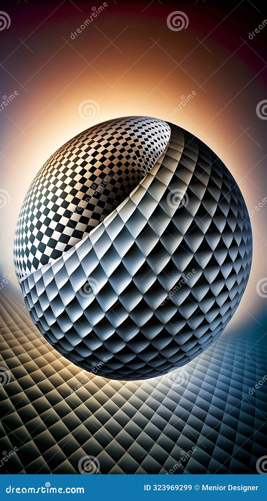 Form a Black-to-white Gradient with a Grid Pattern Creating Depth and ...